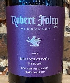 Robert Foley Kelly's Cuvee Syrah 18 ch | Grapevine Wines