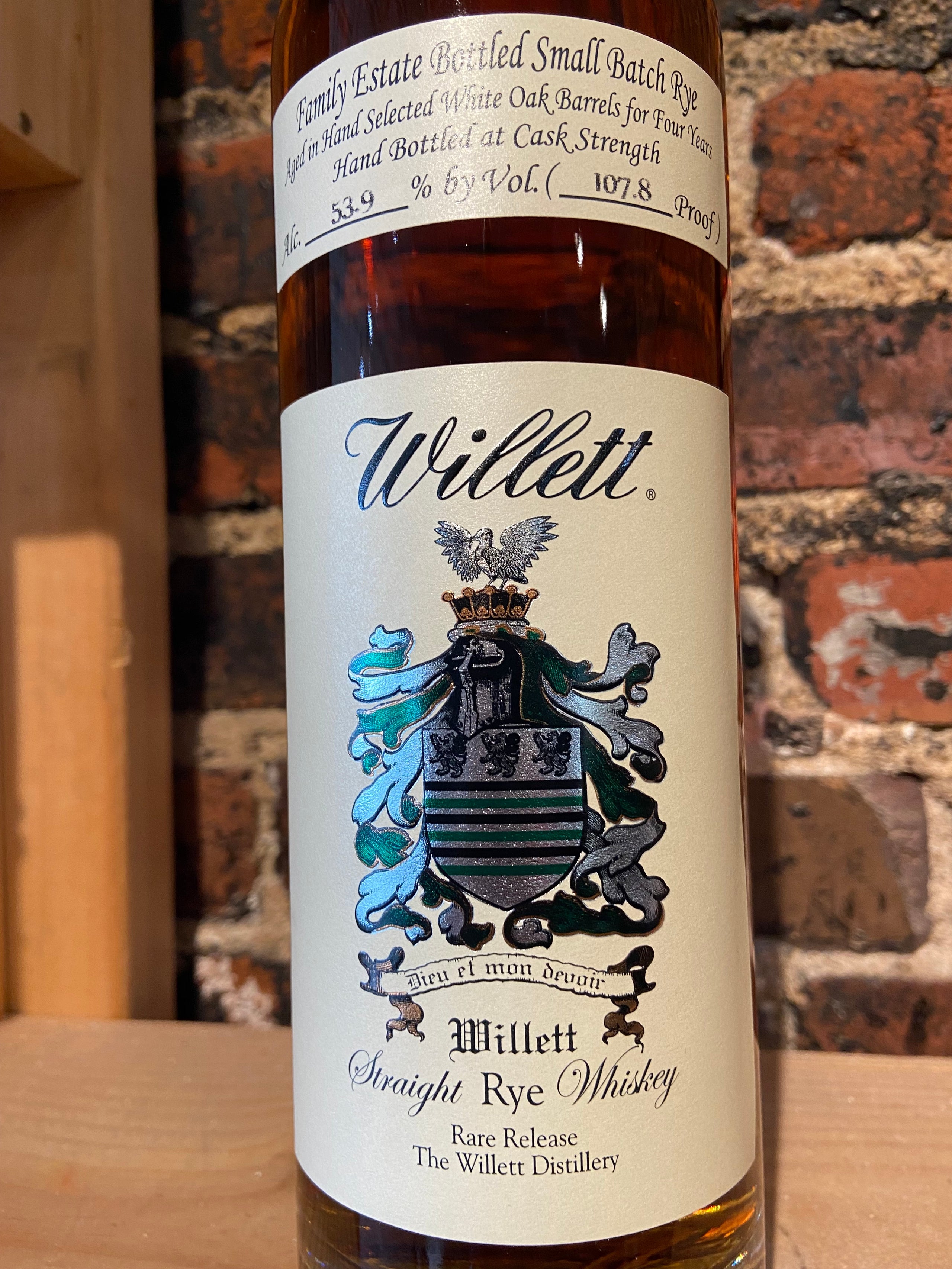 Willett Straight Rye CL | Grapevine Wines